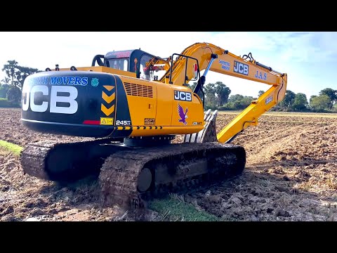Jcb 245 Excavator Full Power 💥 Heavy Earth well digging Work || jcb || video || backhoe || 3dx