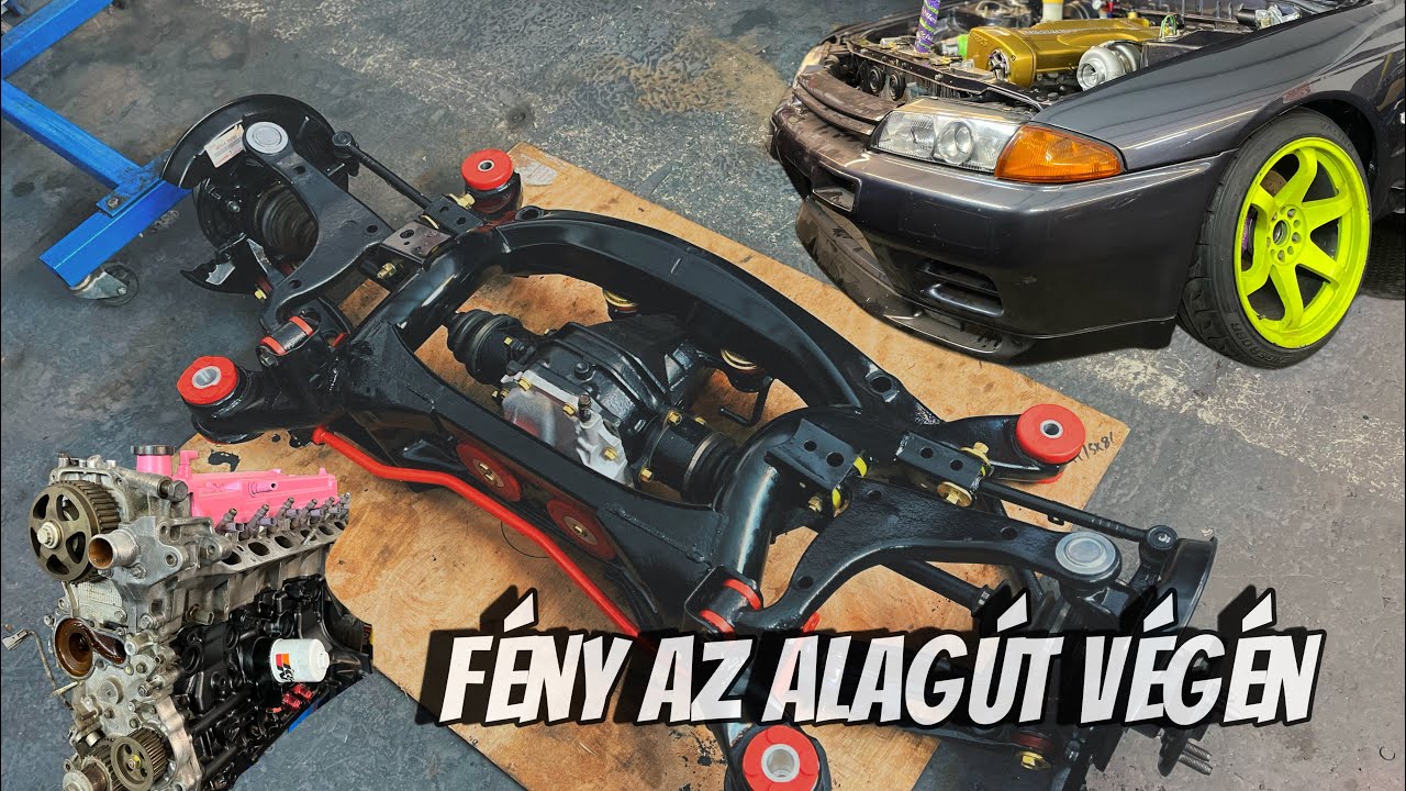 Skyline r32 utolsó simítások + Lexus futómű, motor építés - YouTube