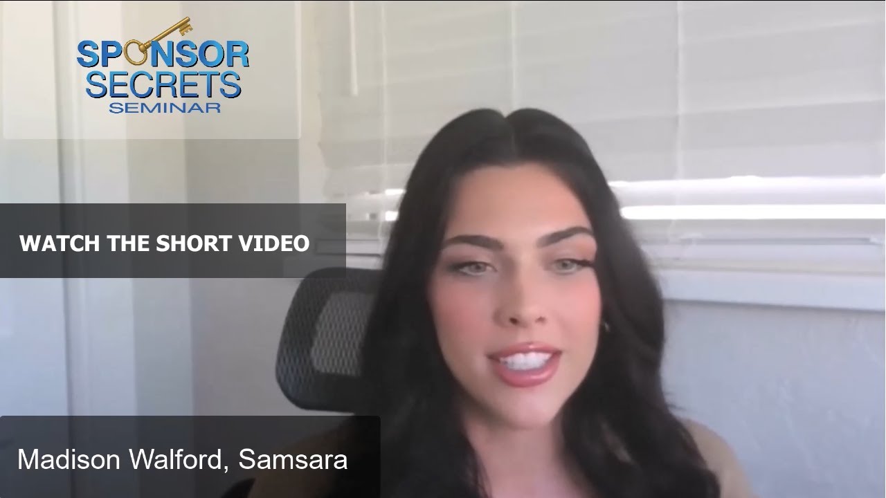 Madison Walford, Sponsor Secrets Seminar - YouTube