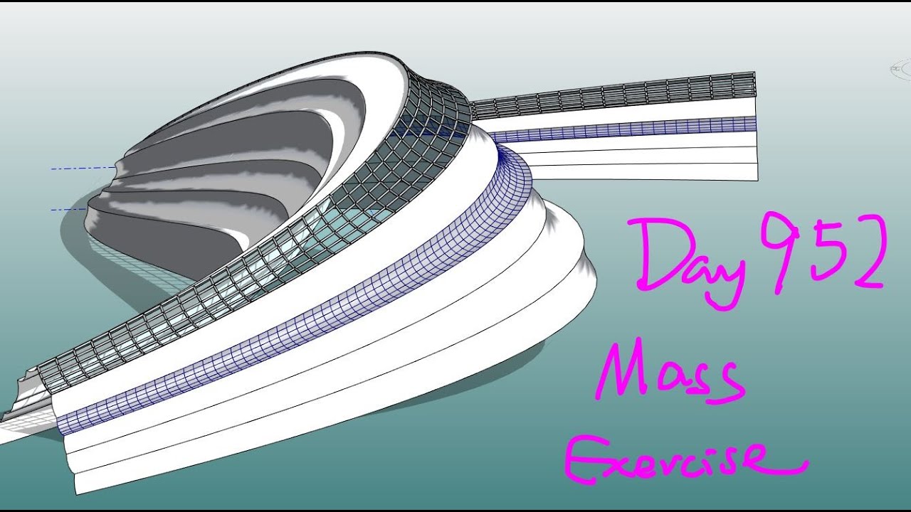 Revit Exercise (Day 952) - Mass Exercise - YouTube