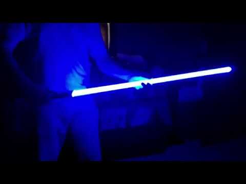 saberforge Disciple custom saber Spark 2 - blue, green, red - YouTube