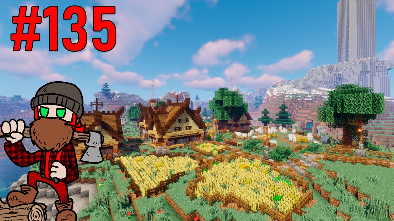 "Mi survival" #135 Pueblo medieval ampliado - Minecraft 1.16 - YouTube