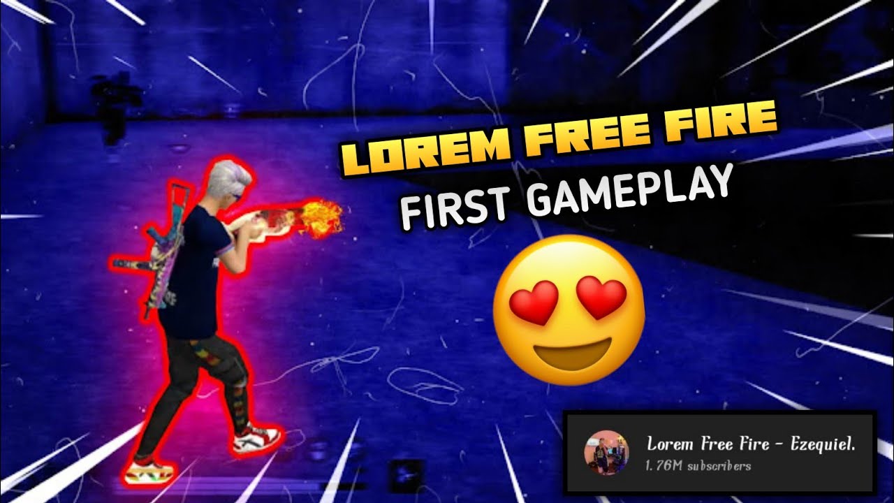 Lorem Free fire First Gameplay😍AWM King#loremfreefire#awmking#freefire ...