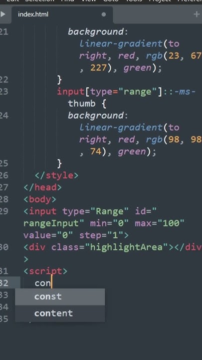 Range And Highlight Html Css And Javascript Codingbipro Youtube