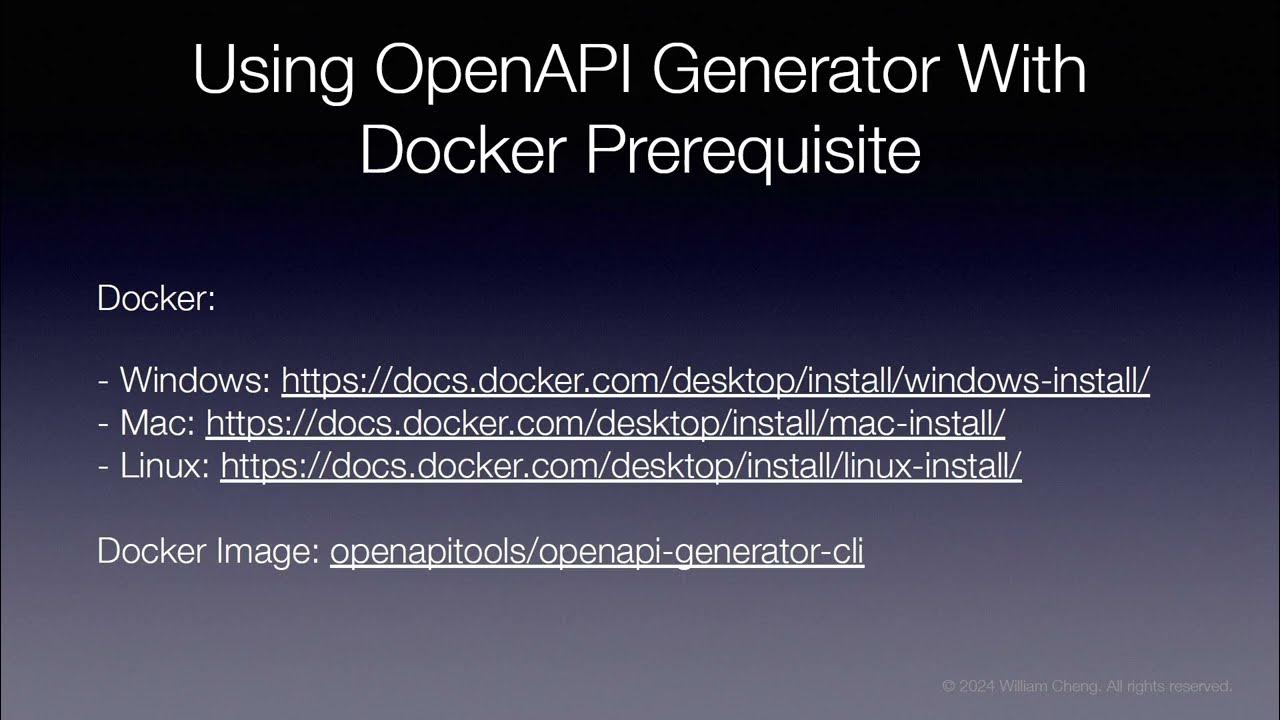 Using OpenAPI Generator With Docker - YouTube
