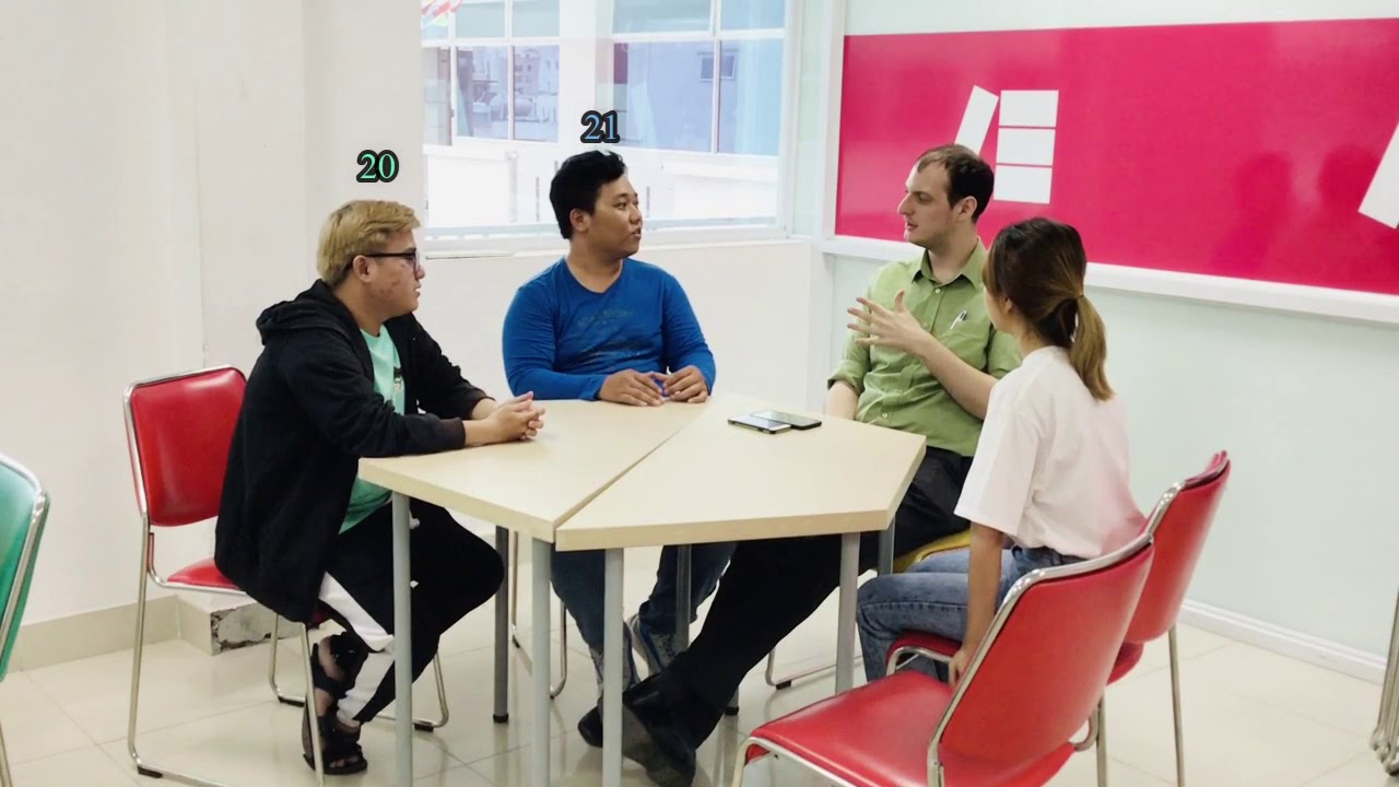 A talk with foreigner - YouTube