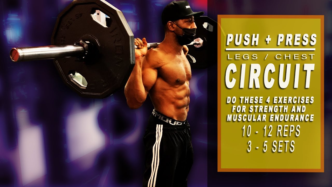 4 EXERCISES FOR MUSCULAR ENDURANCE [CIRCUIT TRAINING] - YouTube