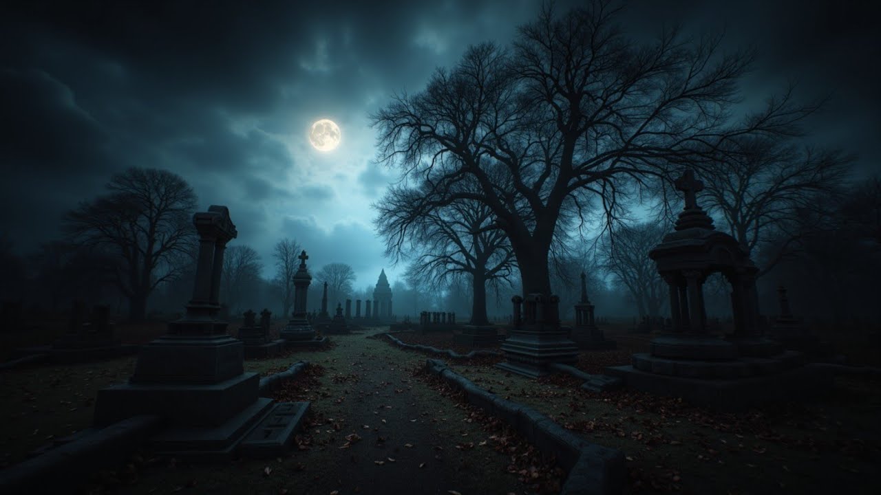 Haunted Graveyard Music | Spooky Halloween Background Ambiance - YouTube