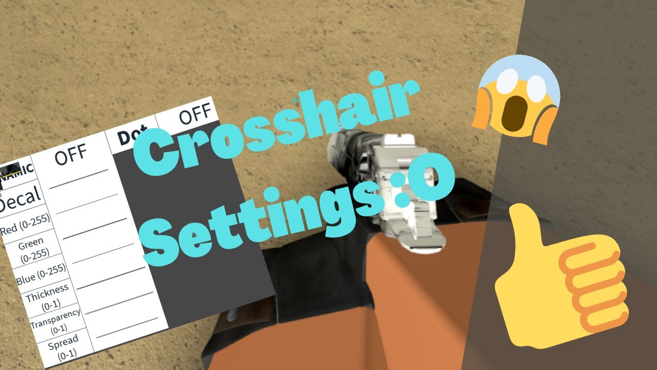 How to change your Crosshair + my crosshair (CBRO) - YouTube