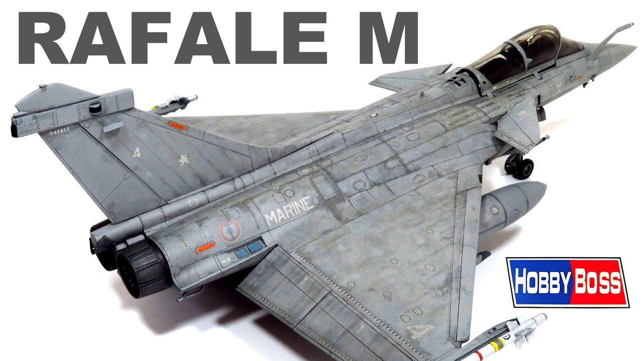 HOBBY BOSS RAFALE M - 1/48 SCALE AIRCRAFT MODEL [ French Marine ] - YouTube