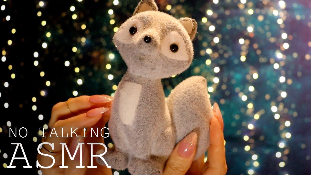 ASMR Tingly Christmas Decoration Sounds (🎧 NO TALKING | tapping, glass, scratching) - YouTube