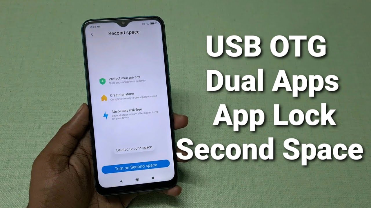 Redmi 9 Prime : USB OTG, Dual Apps, App Lock, Second Space - YouTube