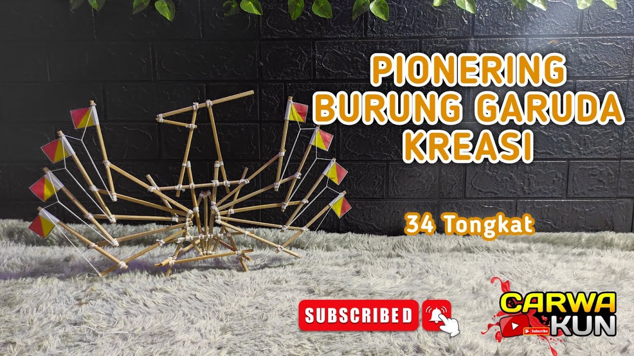 PIONERING GARUDA || PIONERING KREASI PRAMUKA || Miniatur Pionering ...