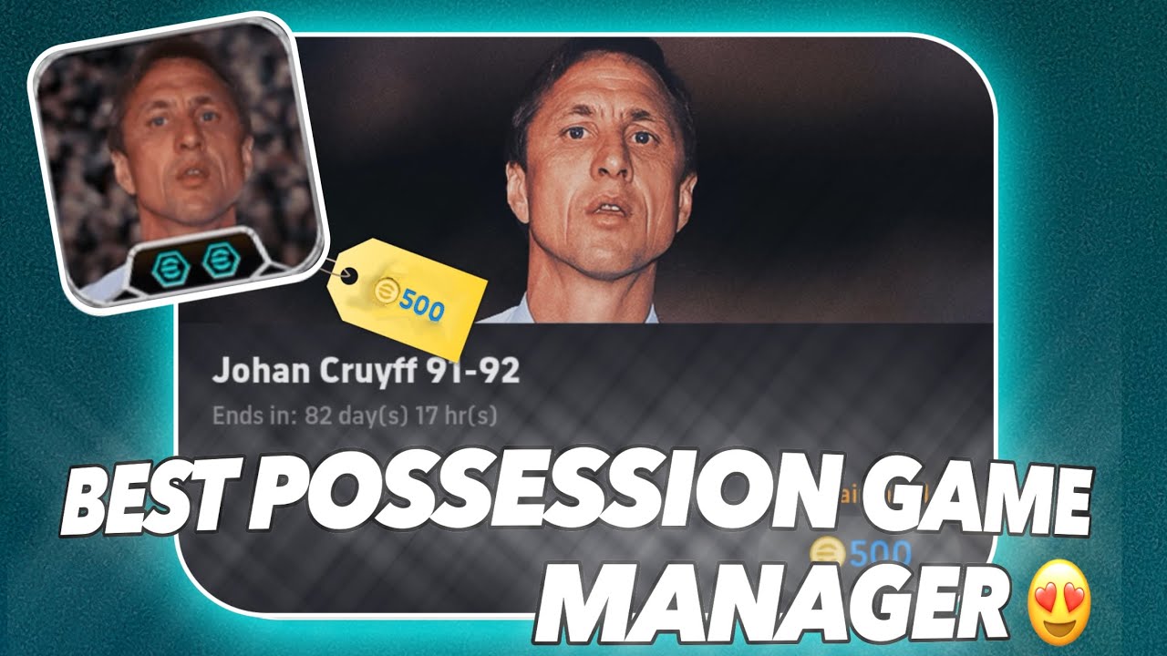 I BOUGHT THE NEW 89 JOHAN CRUYFF 🔥 POSSESSION GAME MANAGER PACK 🥶 ...