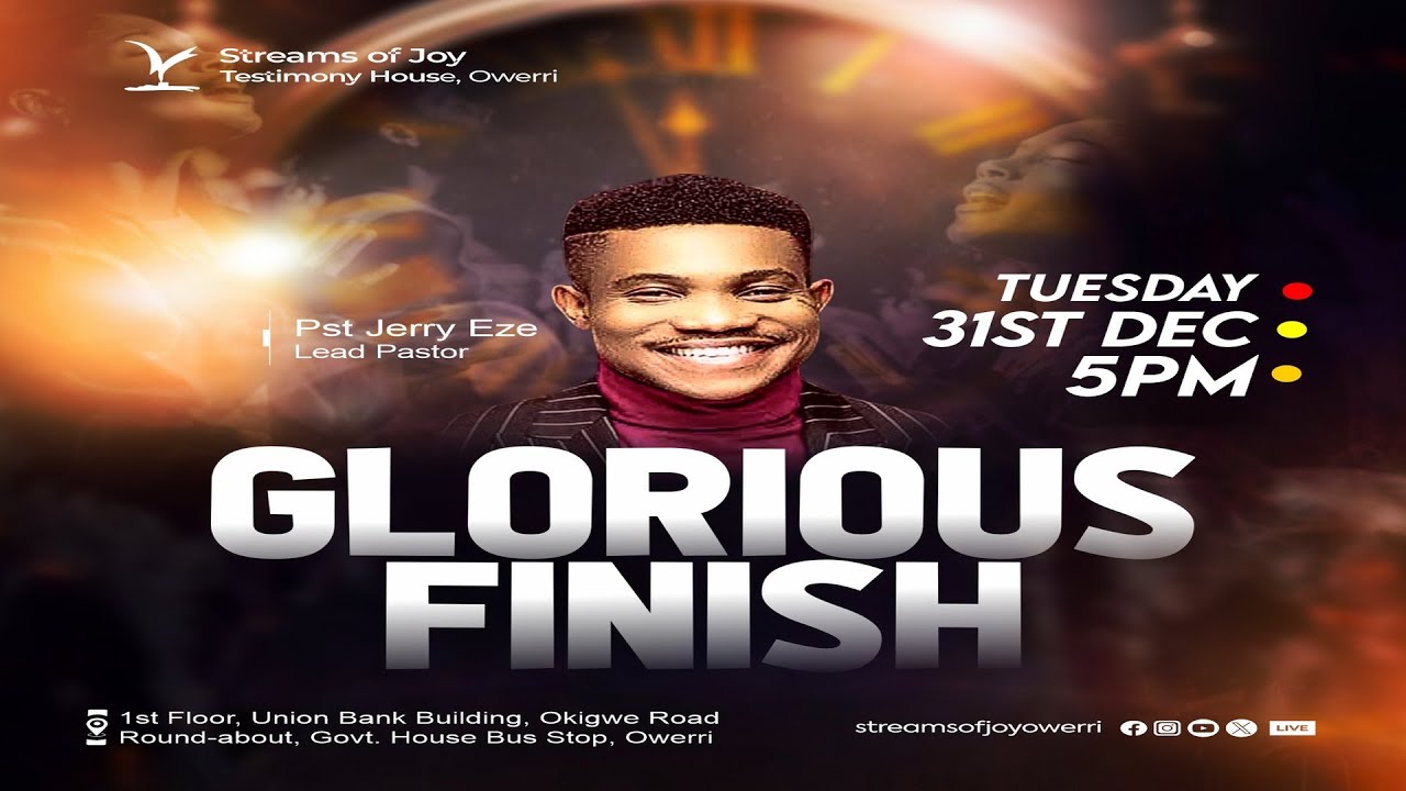 GLORIOUS FINISH || TUESDAY WORDSHOP || 31ST DECEMBER 2024 - YouTube