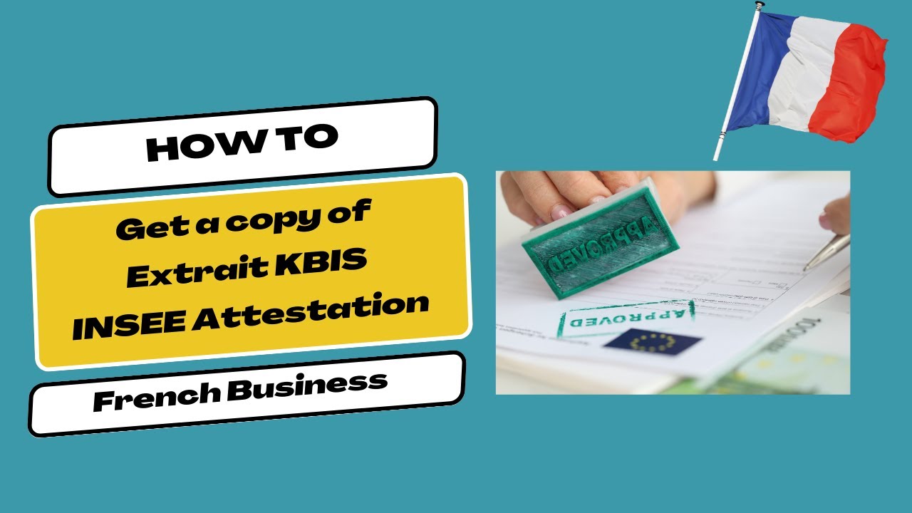 How to get a copy of your SIRET or KBIS - YouTube