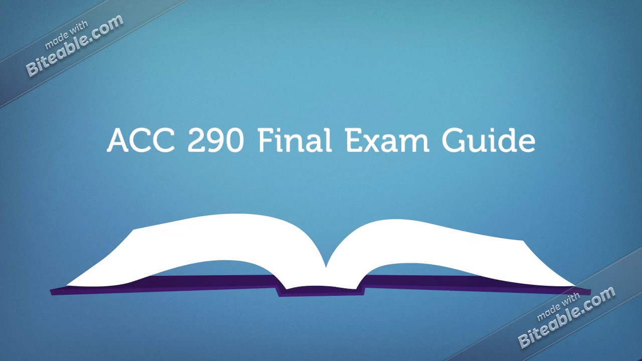 ACC 290 Final Exam Guide | snap tutorial |fast delievry - YouTube