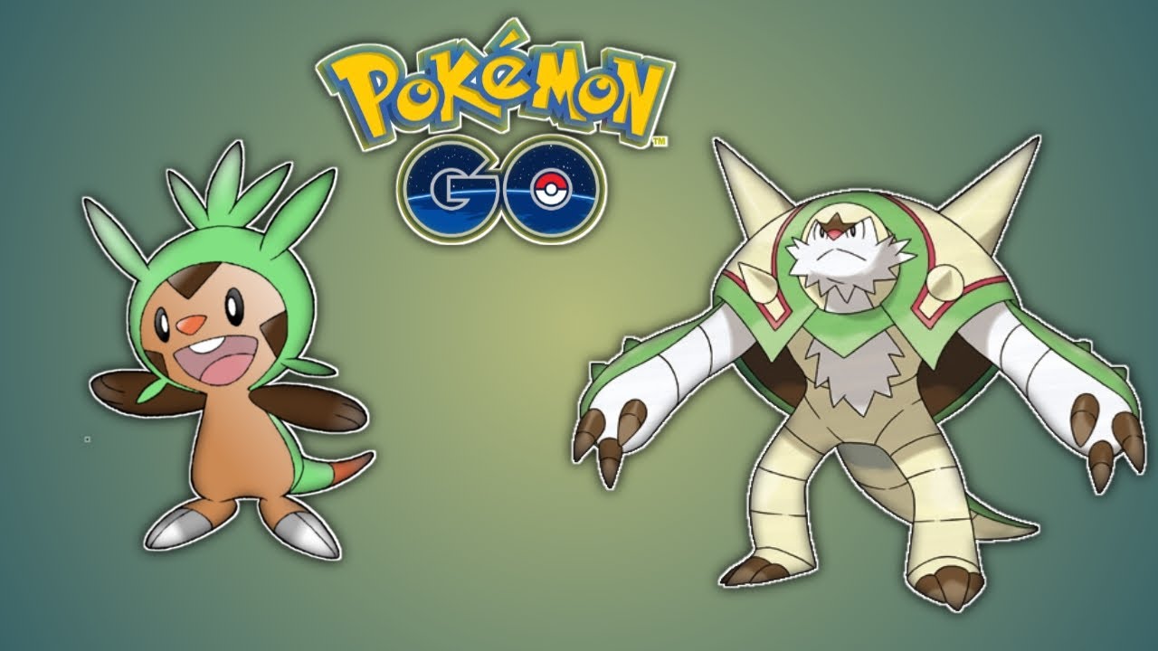 Evolution of CHESPIN to CHESNAUGHT in Pokemon Go - Gen 6 - YouTube