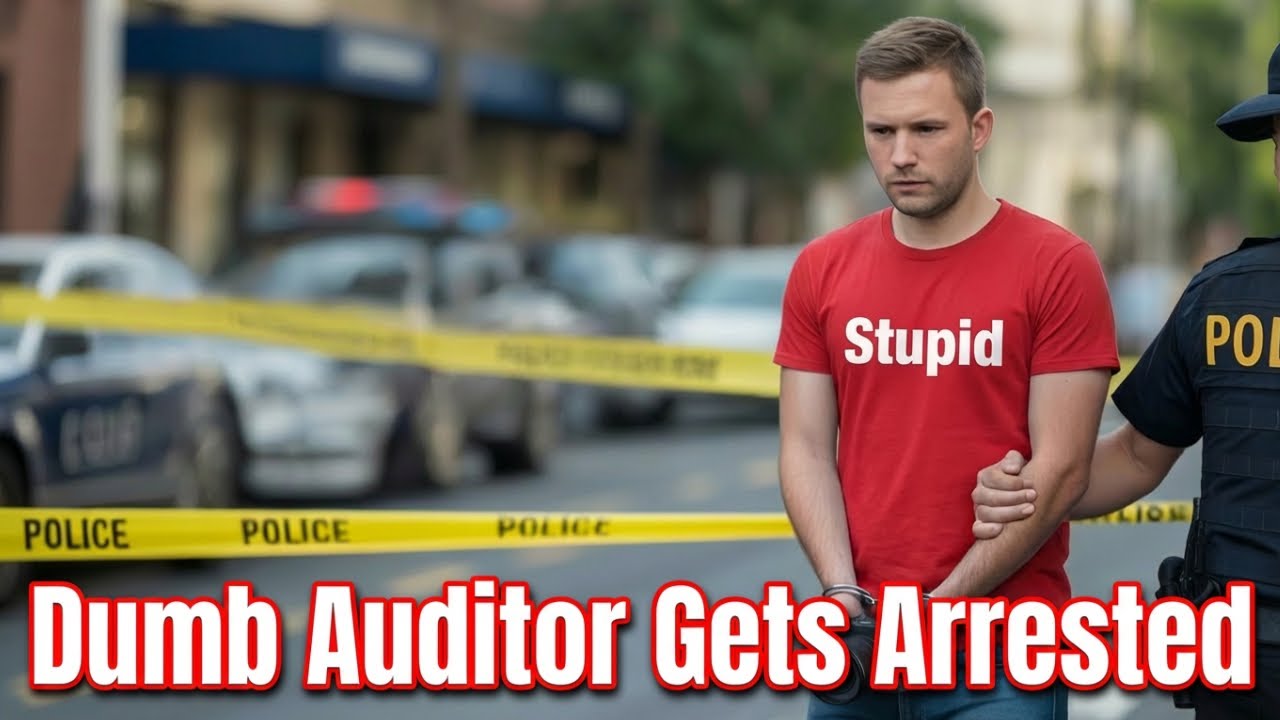 Auditor Gets Arrested For Crossing POLICE Tape! - YouTube