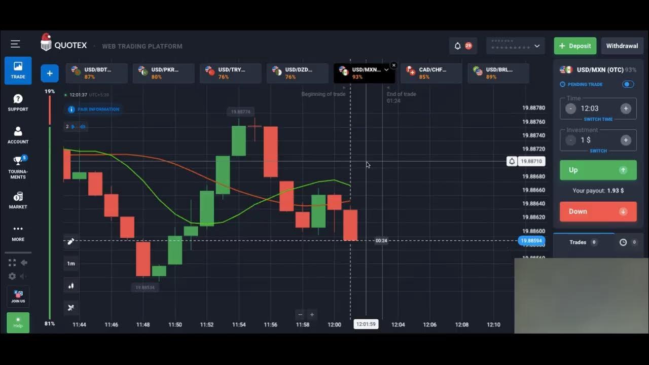 BINARY LIVE TRADING #binarytrading #quotextrader - YouTube