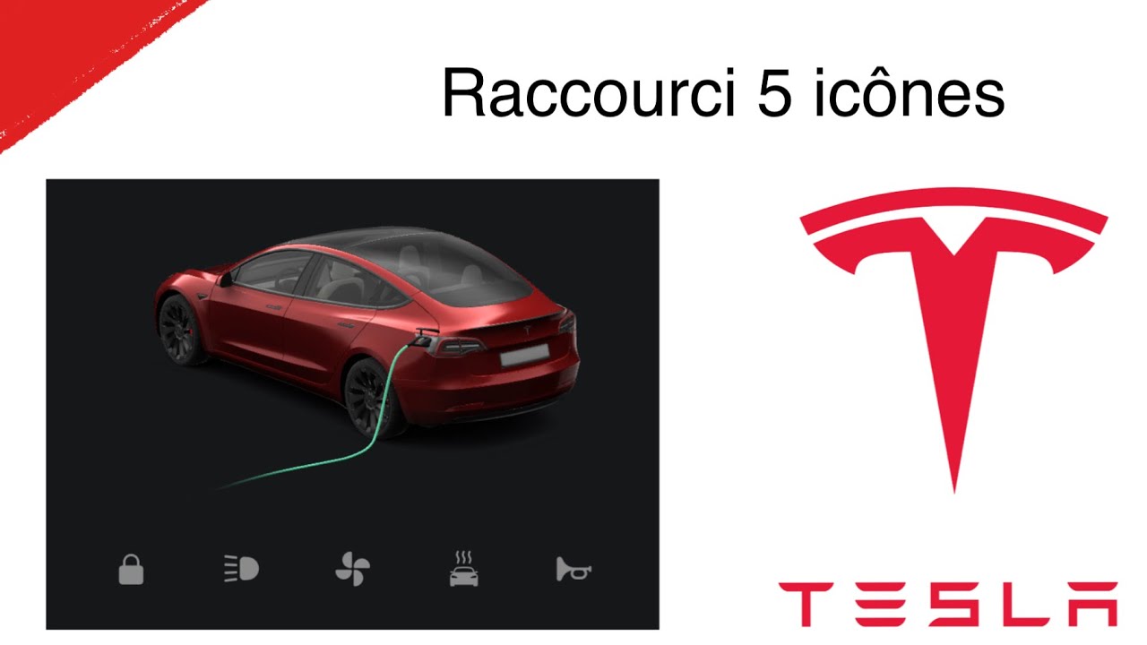 Comment obtenir 5 icônes dans l’application TESLA | Model 3 & Y - YouTube