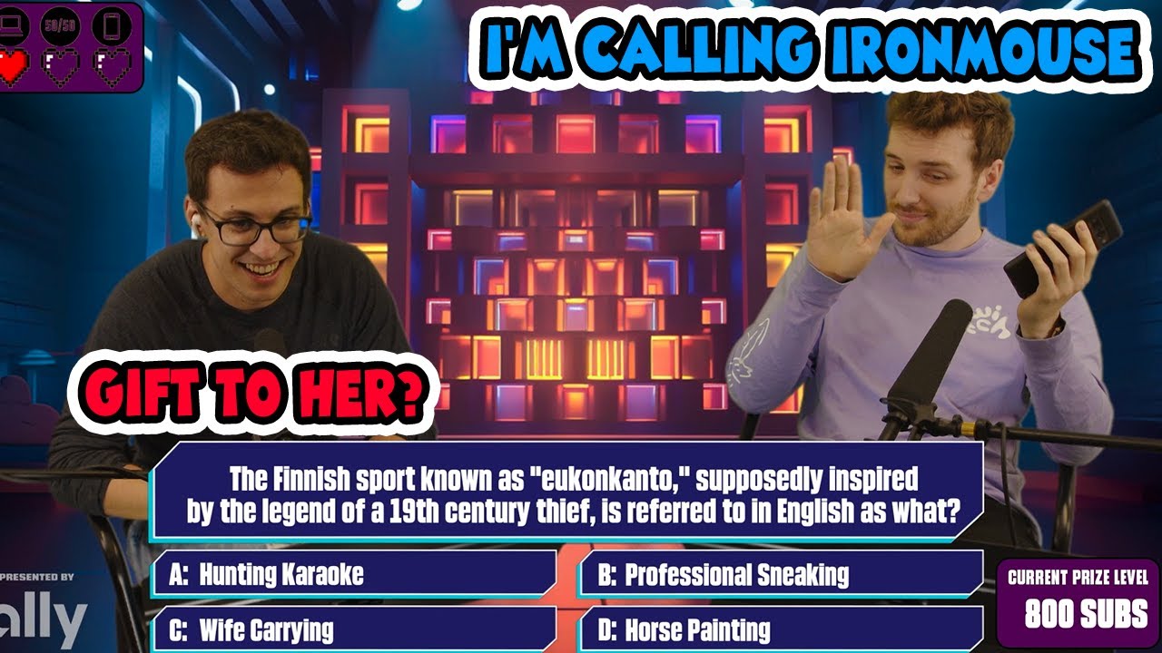 CDawgVA Wins 500 Subs For Ironmouse On PointCrow's Gameshow - YouTube