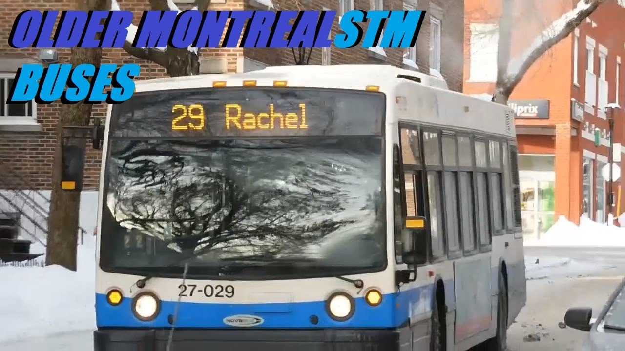 JAN 16 - 31 2023 OLDER MONTREAL STM BUSES - YouTube