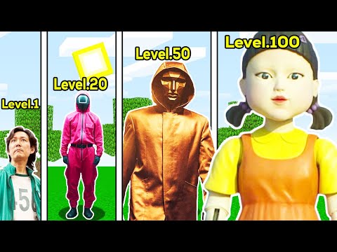 SQUİD GAME SEVİYELERİ 😱 - Minecraft