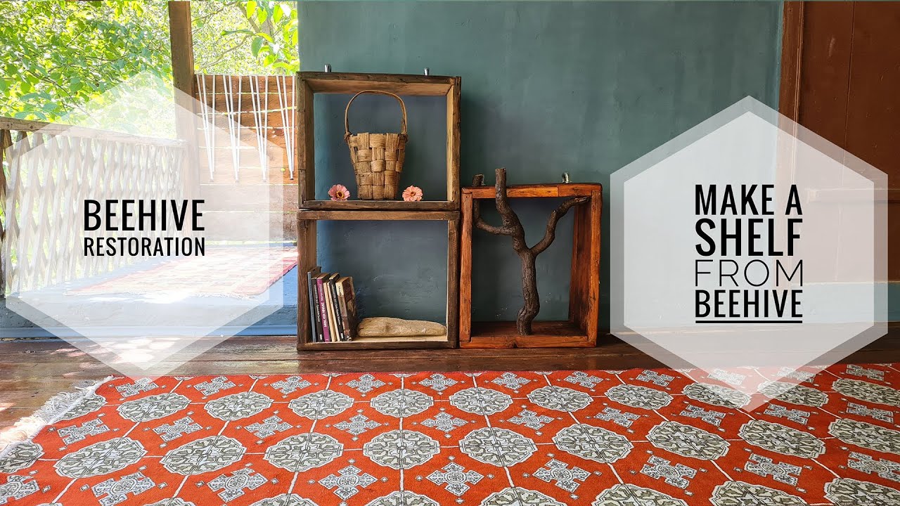 Make a Shelf From Unused Beehive - Eski arı kovanından aydınlatmalı raf ...