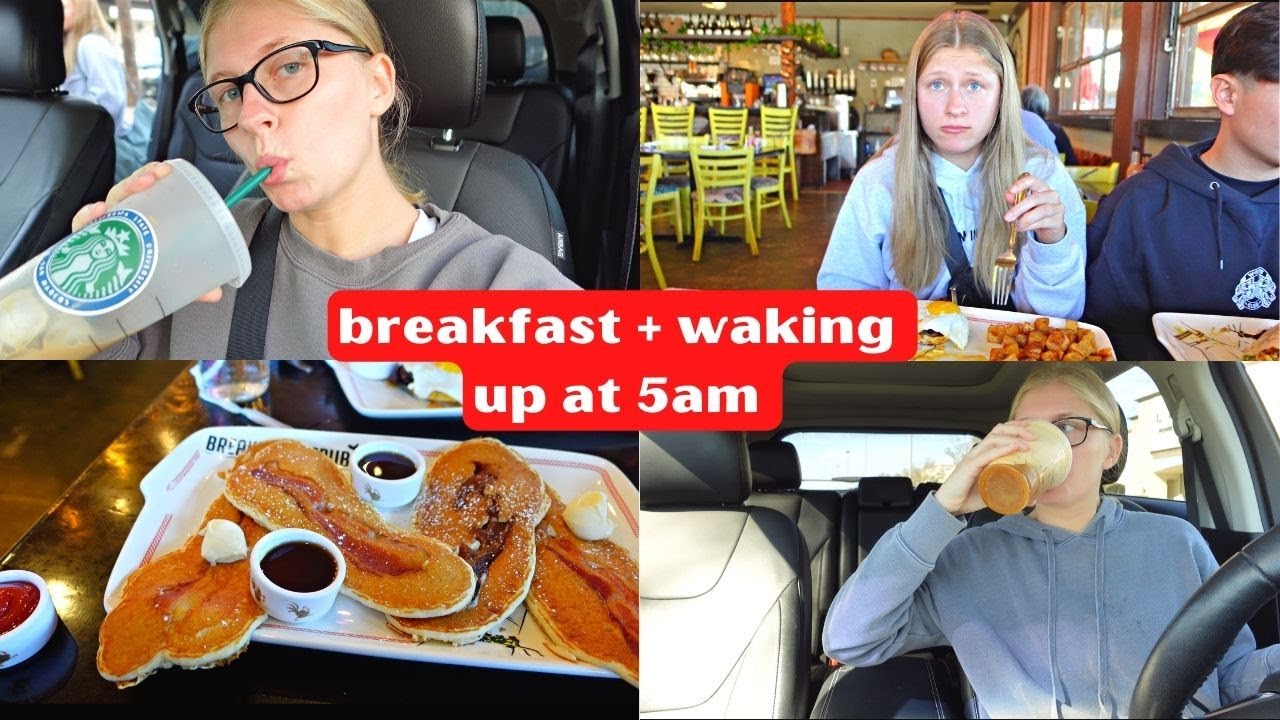BREAKFAST vlog + WAKING UP at 5am - YouTube