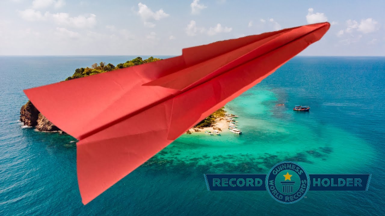 World Record Paper Plane | How to make a new world record paper plane ...