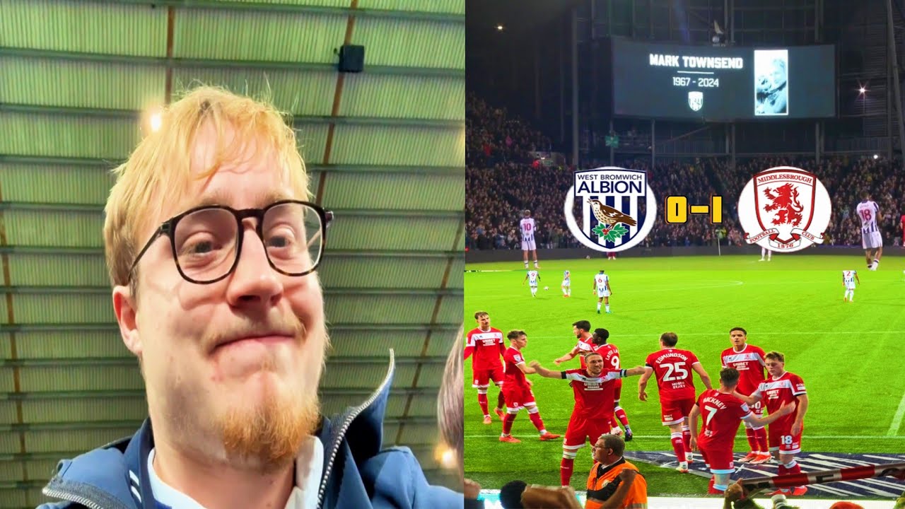 WBA VS MIDDLESBROUGH HIGHLIGHTS AND VLOG *SPECIAL TRIBUTE FOR MARK ...