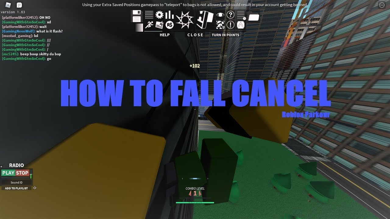 How to survive a long fall in Roblox Parkour! - YouTube