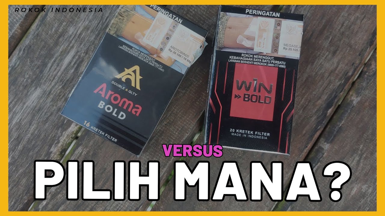 WIN BOLD VS AROMA BOLD | ROKOK INDONESIA - YouTube