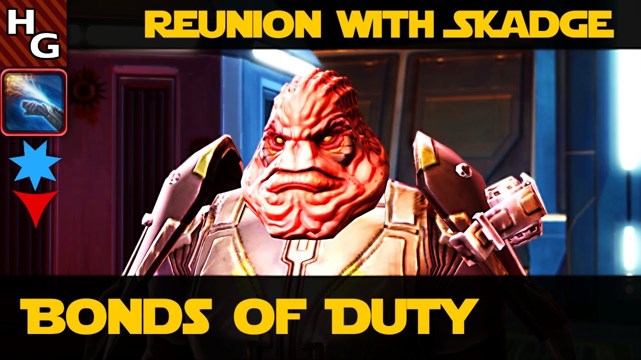 SWTOR KotFE Bonds of Duty (Reunion with Skadge) Bounty Hunter [Male ...