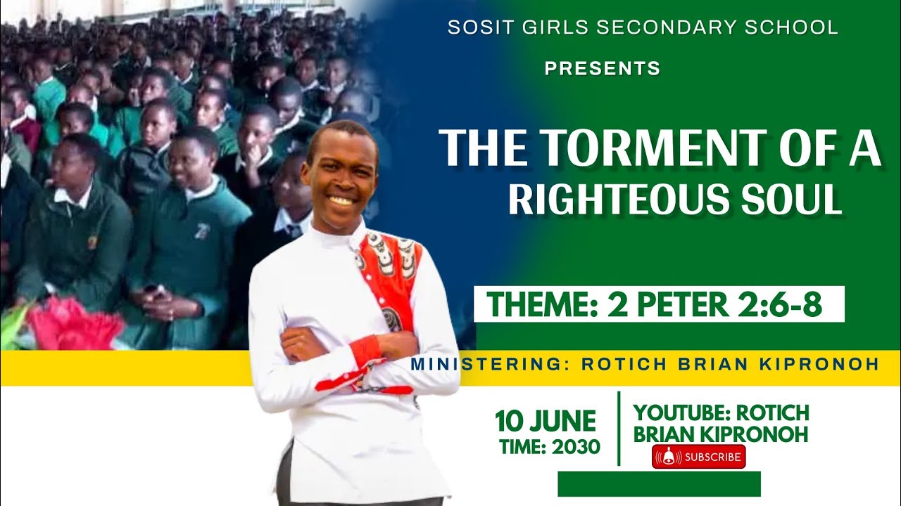 SOSIT GIRLS| THE TORMENT OF A RIGHTEOUS SOUL| SATURDAY FELLOWSHIP ...