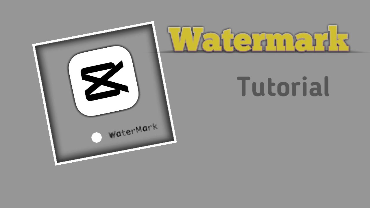 How To Create watermark in Capcut l Capcut Tutorial - YouTube