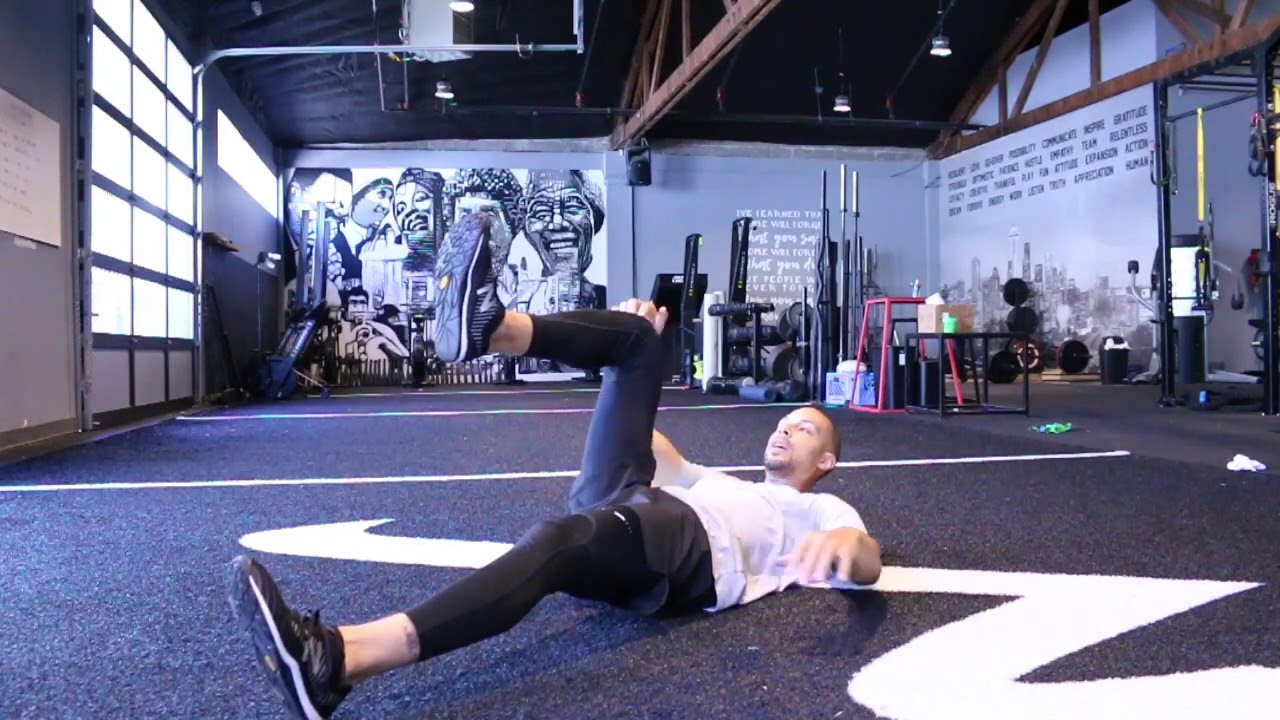 Supine Hip External Rotation | Active End Range Isometrics - YouTube