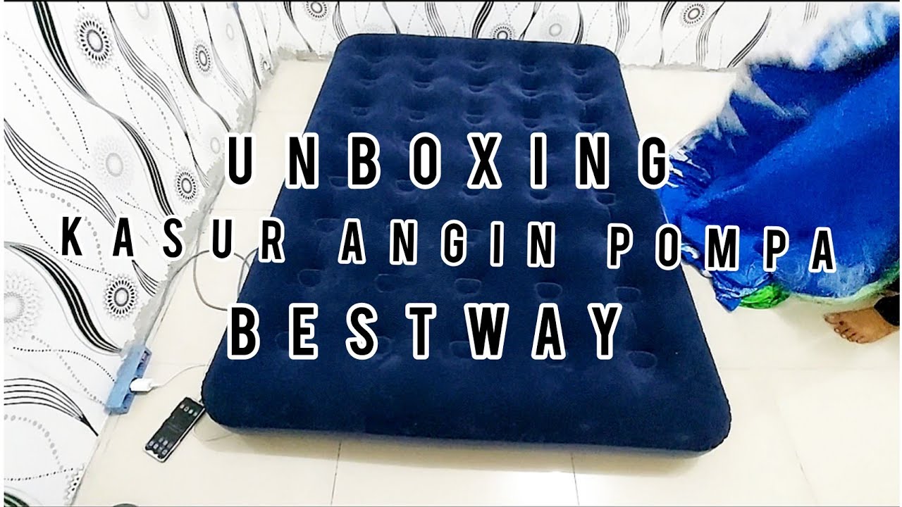 UNBOXING KASUR ANGIN POMPA UKURAN DOUBLE 191Cm x 137Cm - YouTube