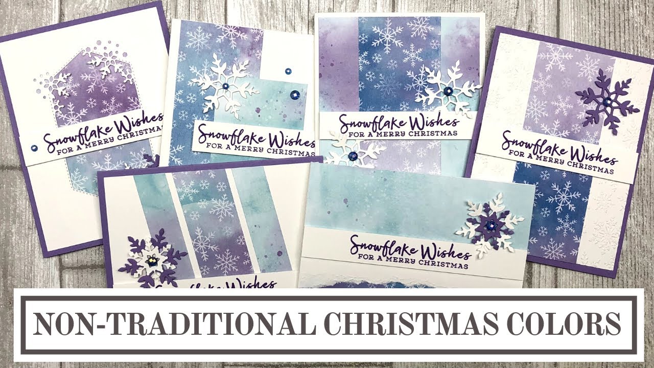 6 Simple Christmas Cards | Stampin Up Snowflake Wishes - YouTube