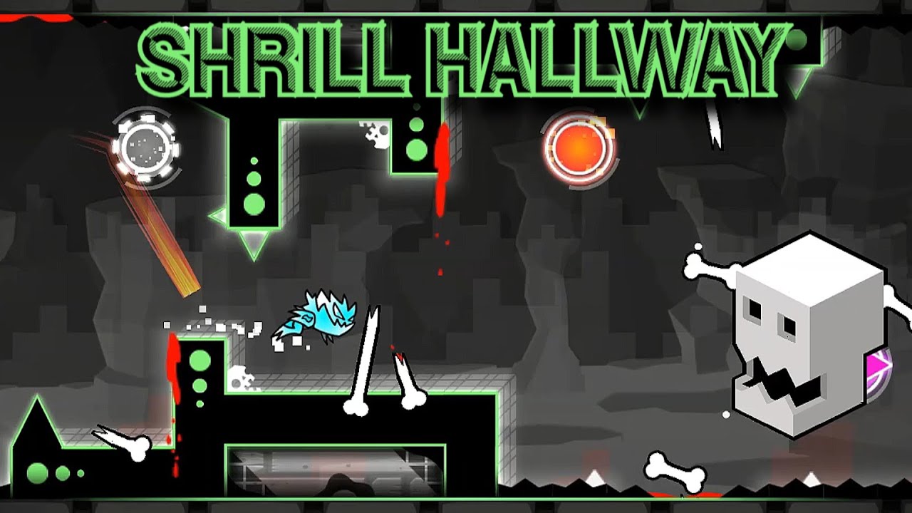 SHRILL HALLWAY [DEMON ALL COINS] | GEOMETRY DASH 2.2 - YouTube