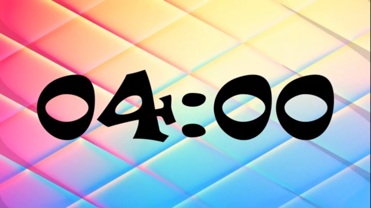 4 Minute Timer | 240 Second Timer | 4 Minute Countdown with Music ...