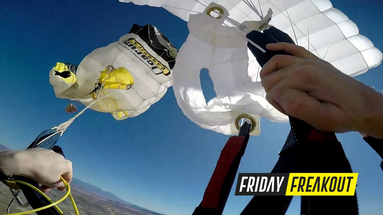 Friday Freakout: Skydiver's Main Parachute Stuck, Messy Two-Out ...
