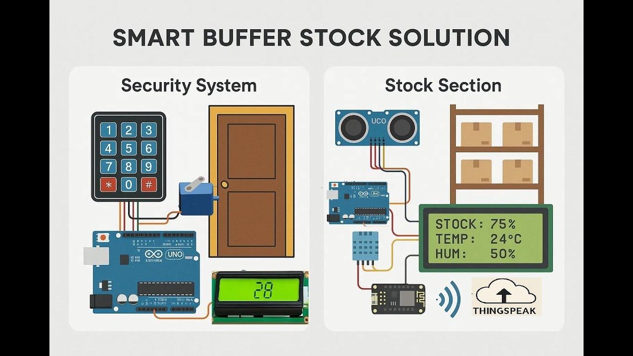 Smart buffer Stock solution using Arduino UNO - YouTube