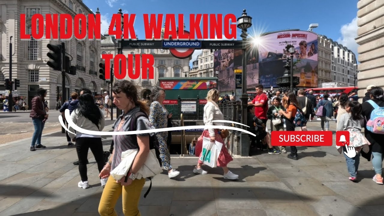 LONDON 4K Walking Tour (UK) - Shortened Tour with Captions [4K Ultra HD ...