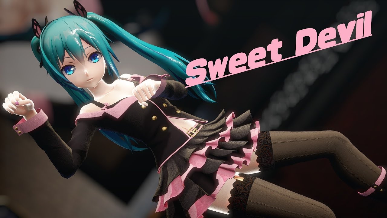 【MMD】どっと式初音ミクでSweet Devil (Live ver)【1440p】 - YouTube