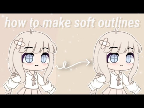 how to make soft outlines ༉‧₊˚ ⊹ - YouTube