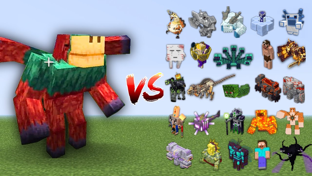 Mutant Sniffer vs All Minecraft Bosses in Minecraft Mob Battle - YouTube