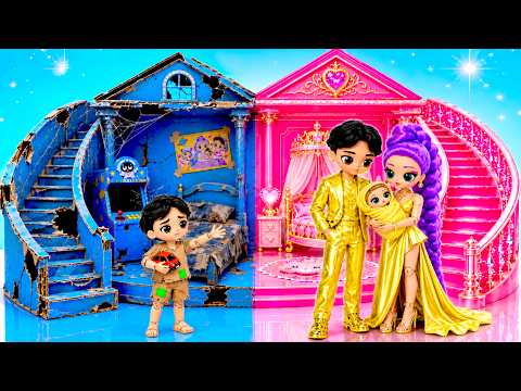 Boys vs Girls Dream Room Makeover ✨ Blue vs Pink DIY Challenge | Dollhouse Mini World