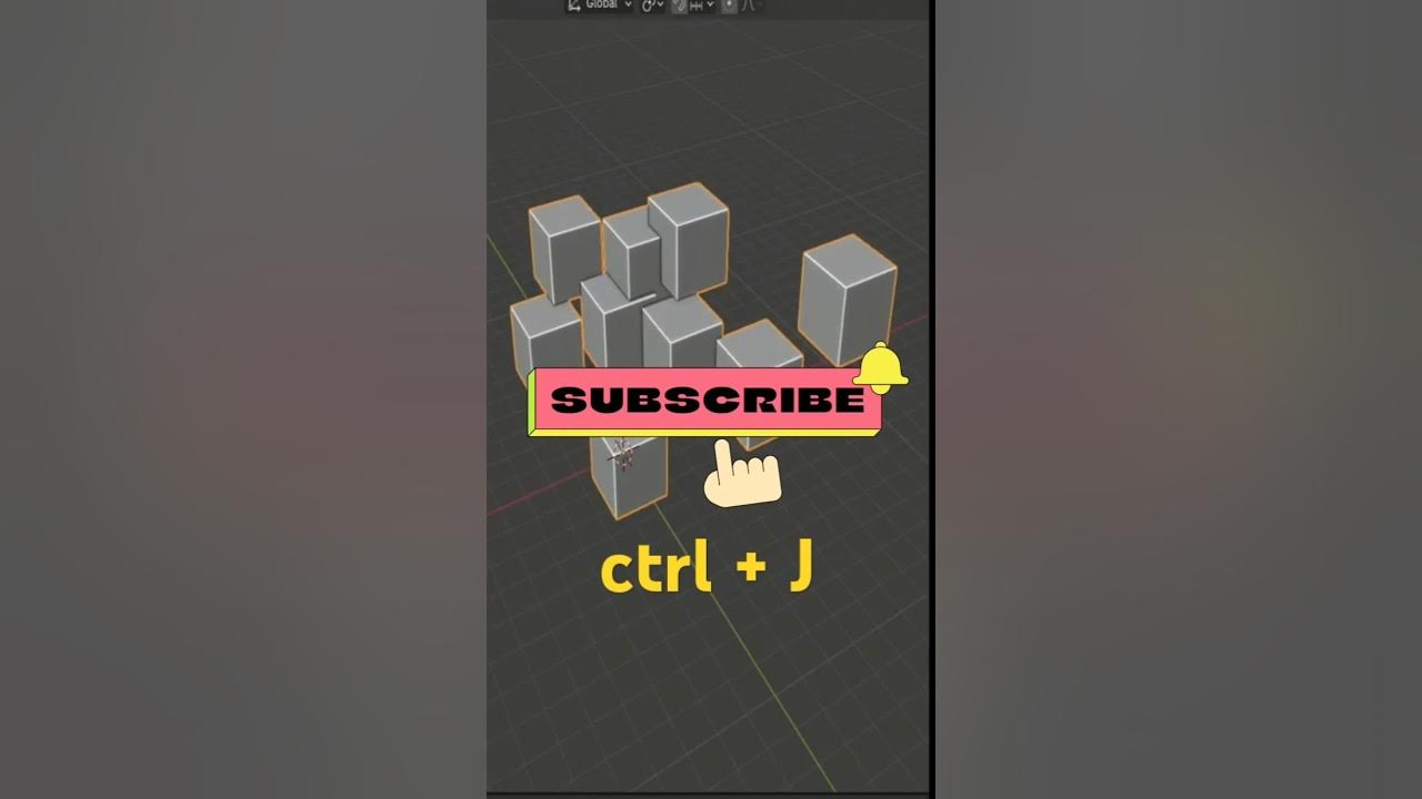 How to Join Objects in Blender Using Ctrl+J | Quick Blender Shortcut Guide - YouTube